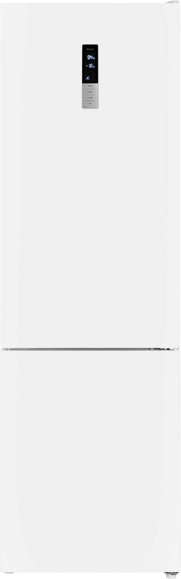 Холодильник Maunfeld MFF200NFWE белый двухкамерный 271/106л морозилка снизу