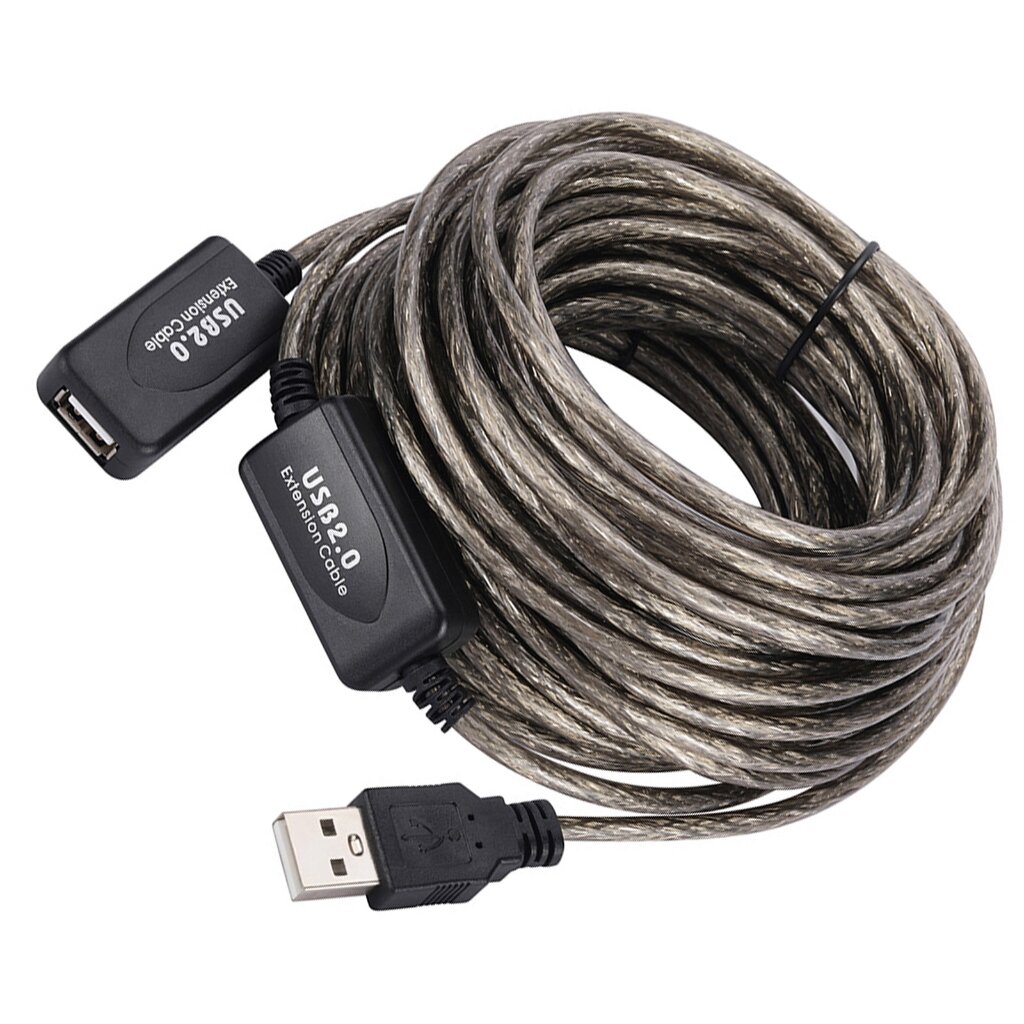 Удлинительный кабель usb2.0 USB от мужчины к женщине, усилитель сигнала, удлинительный кабель для передачи данных-20 м