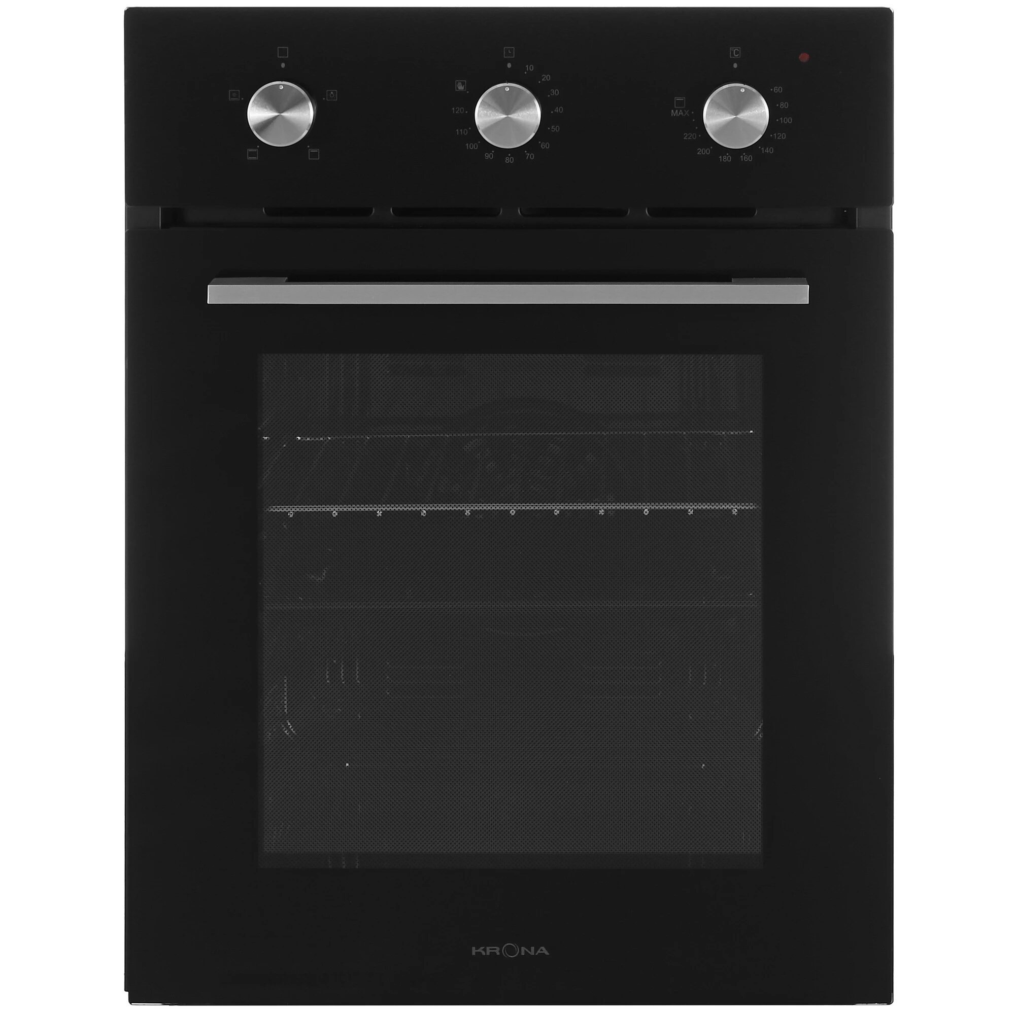 Электрический духовой шкаф Krona LINDE 45 BL, 45 л, до 260 °C, черный