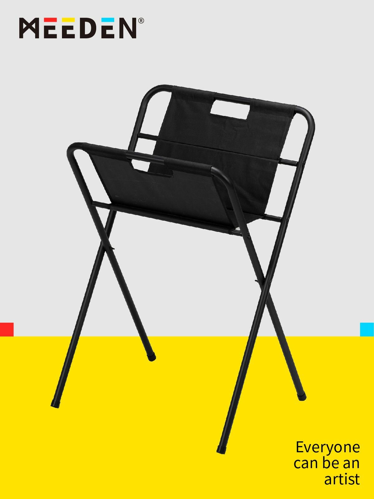 Складная стойка MEEDEN, для сушки и хранения холстов, портативная, железная, черная, матовая