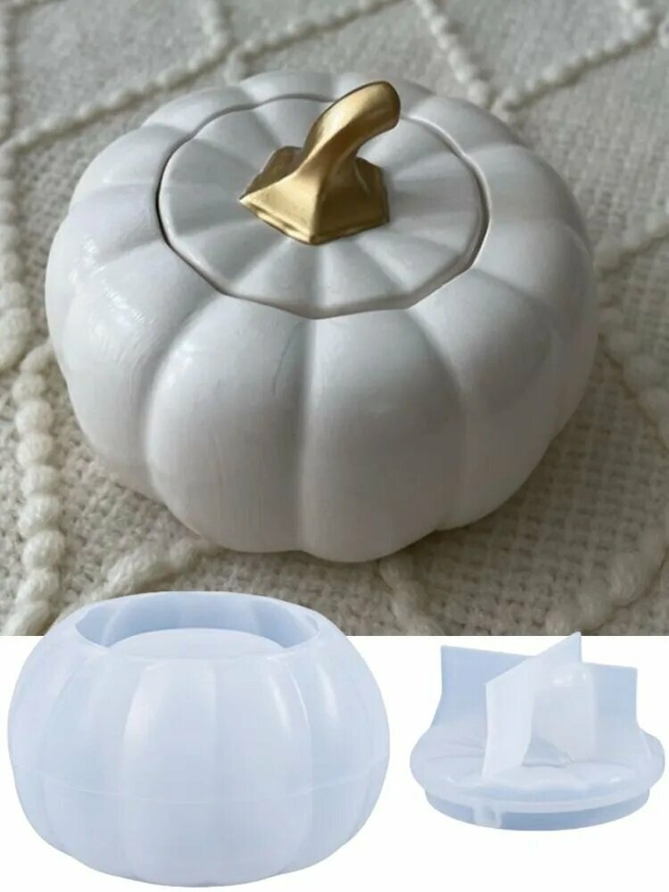 Набор для создания силиконовой формы Тыквенная банка с крышкой DIY