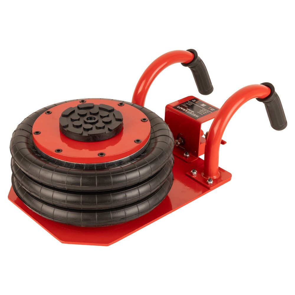 WiederKraft Укороченный пневматический домкрат грузоподъемностью 3 тонны, высота 150-400 мм WDK-81813A