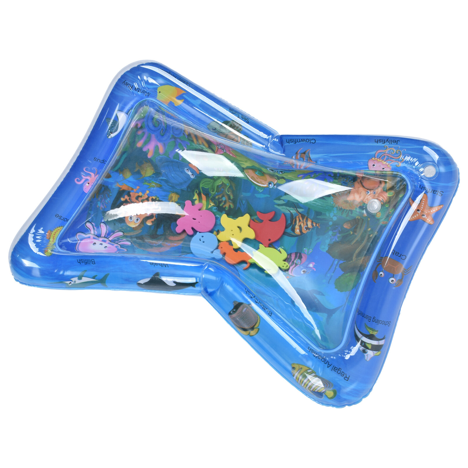 Водный игровой коврик ПВХ надувной водный коврик синий безвредный детский игровой коврик для малышей от 1 до 3 лет