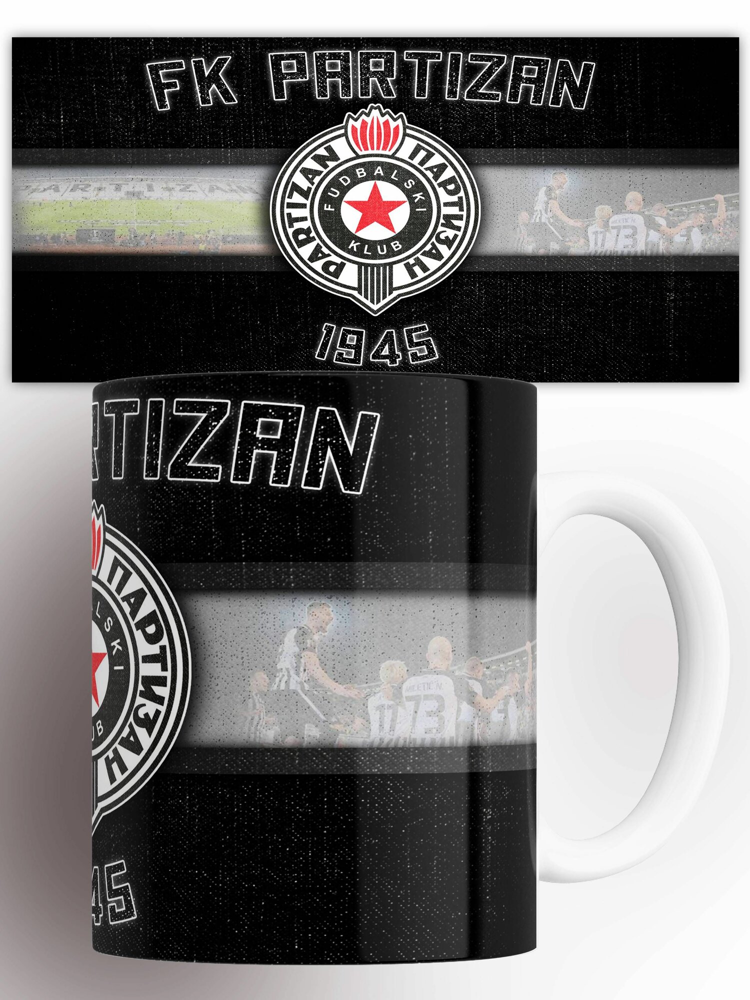 Кружка Футбольный клуб Партизан Partizan 330 мл