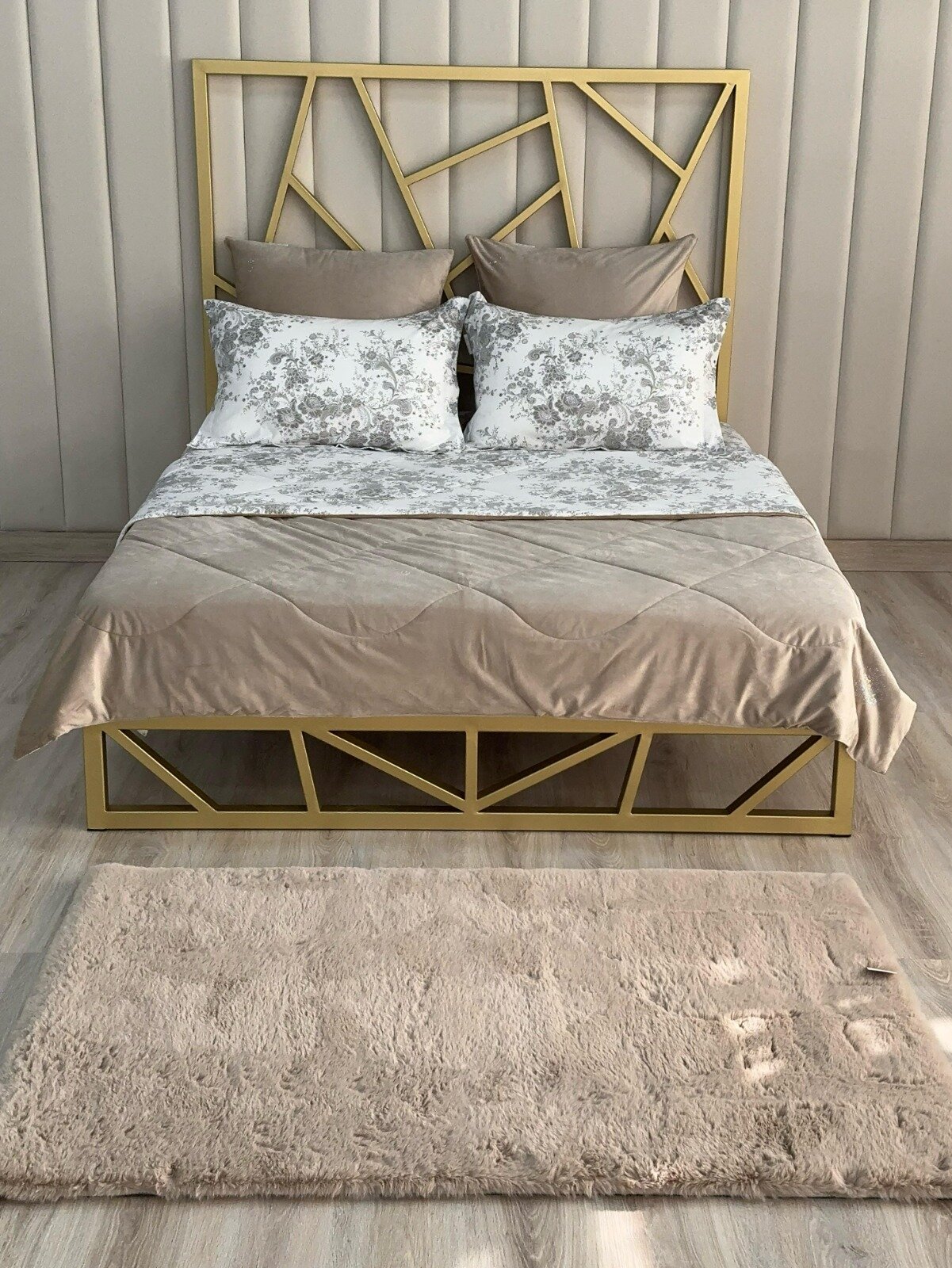 Коврик прикроватный "Мальдивский песок", 120x80 см, MISS SWEET /коврик меховой