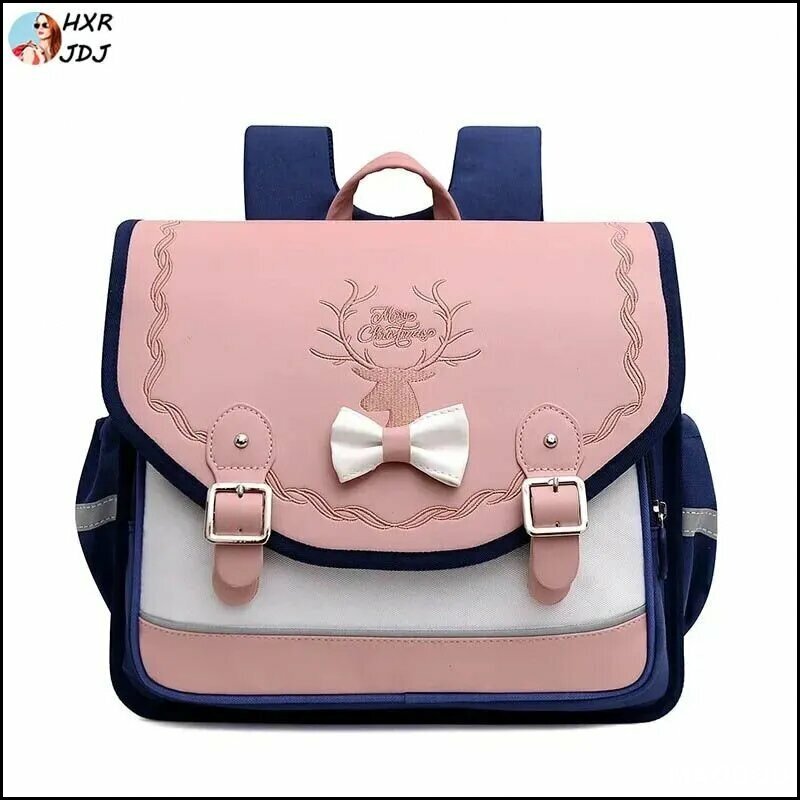 Рюкзак школьный "Pink+Blue J6Z", застежка-молния, для девочек и мальчиков, 31x33x18 см