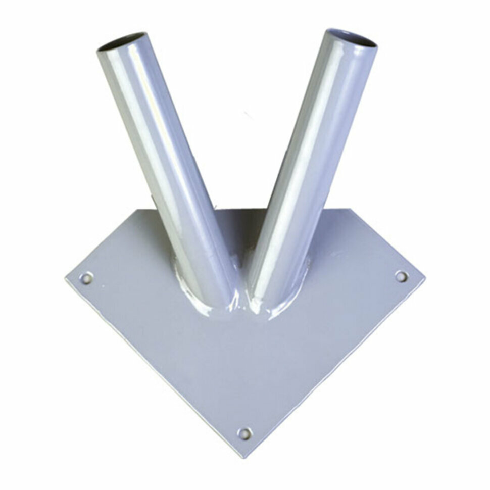 Кронштейн настенный для флагов на два древка, три точки крепления, металл, шк.40184, 550246