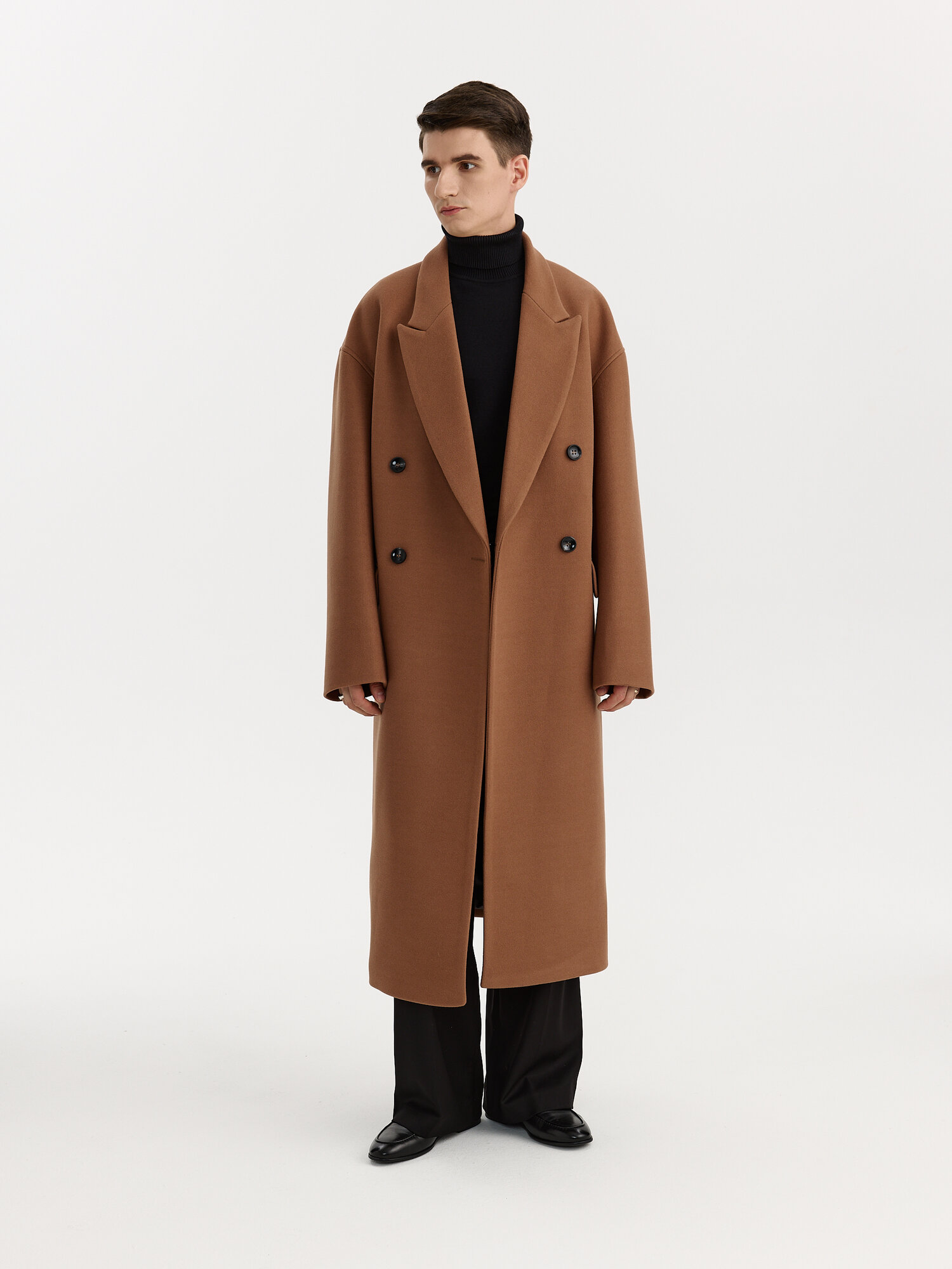 Пальто Пальто длинное двубортное