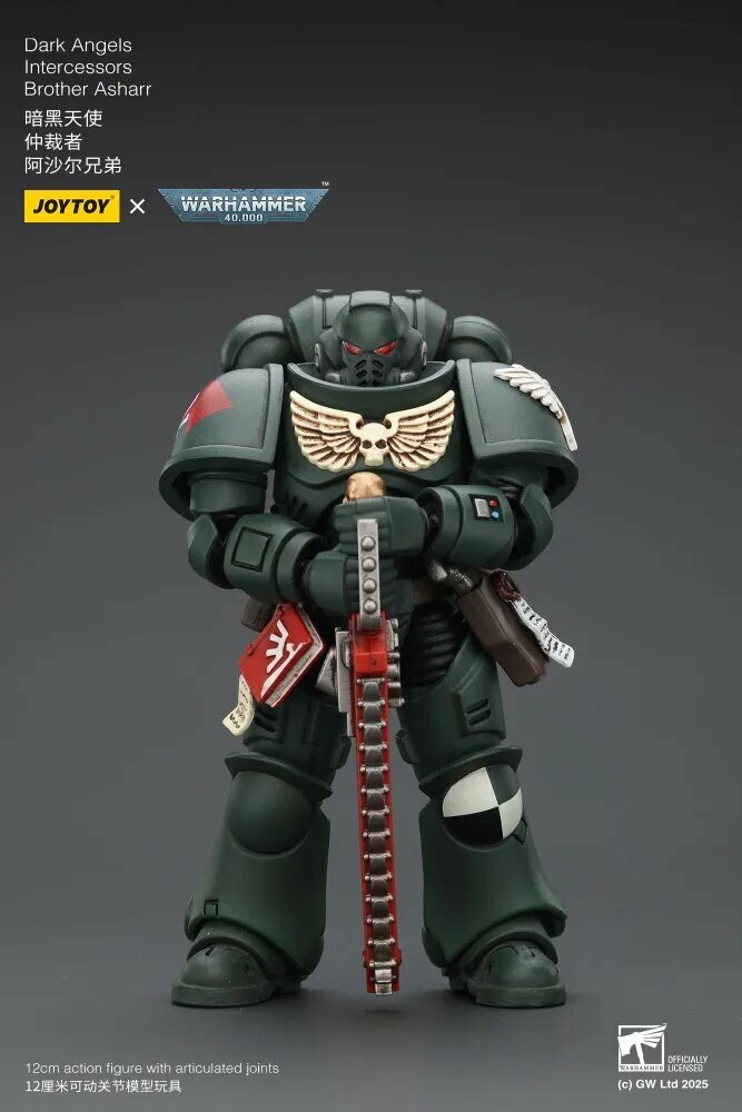 AniBox Warhammer 40000 Dark Angels Intercessors Brother Asharr JOYTOY 1/18 подвижная фигурка сменные аксессуары высокая детализация