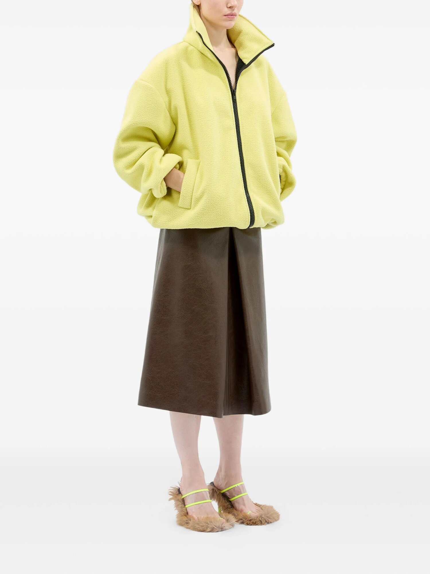 Толстовка MSGM, размер 36, , Желтый — фото 1