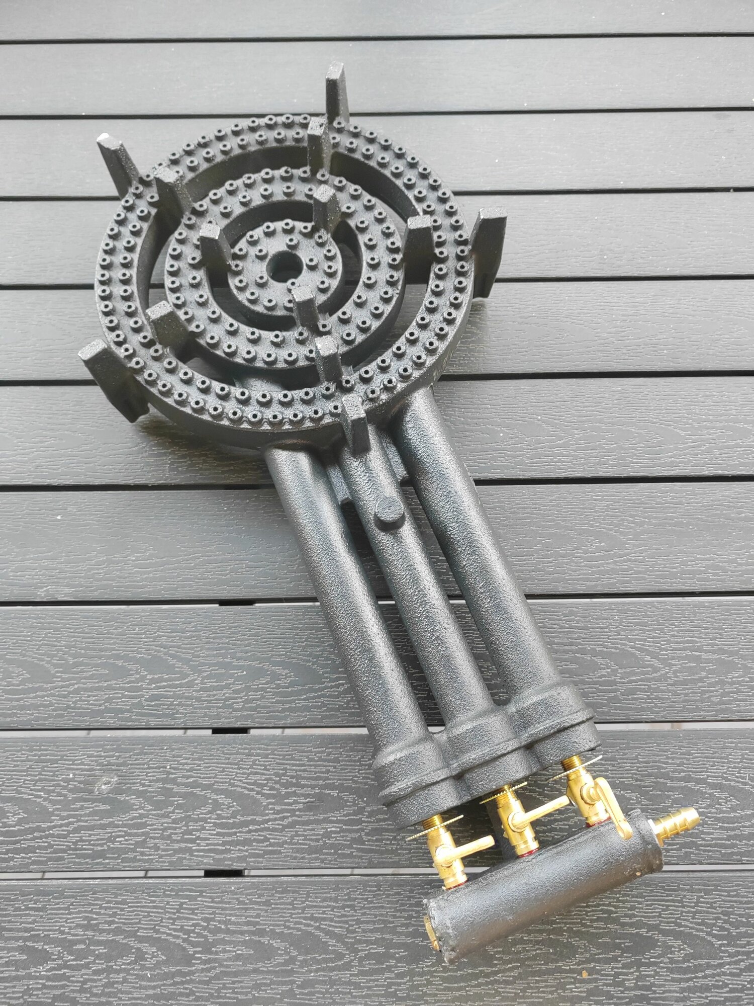 Форсунка горелки газовая повышенной мощности GB-S40,12 кВт (баллонный газ) 3 контура для казана/автоклава/дистиллятора