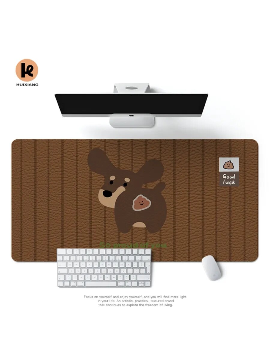 Кожаный водонепроницаемый коврик для мыши 1400x700мм HG-0296