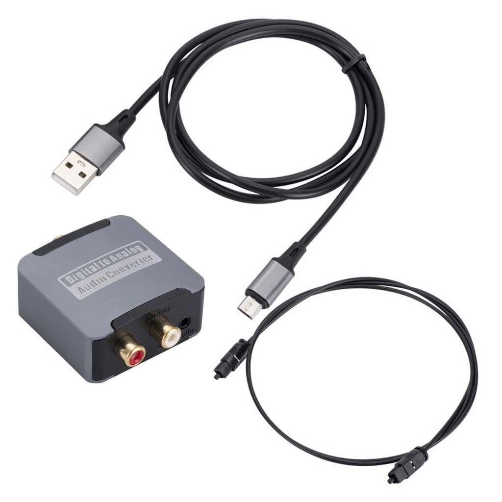 Цифроаналоговый преобразователь звука, цифровой оптический в 3,5 мм декодирование