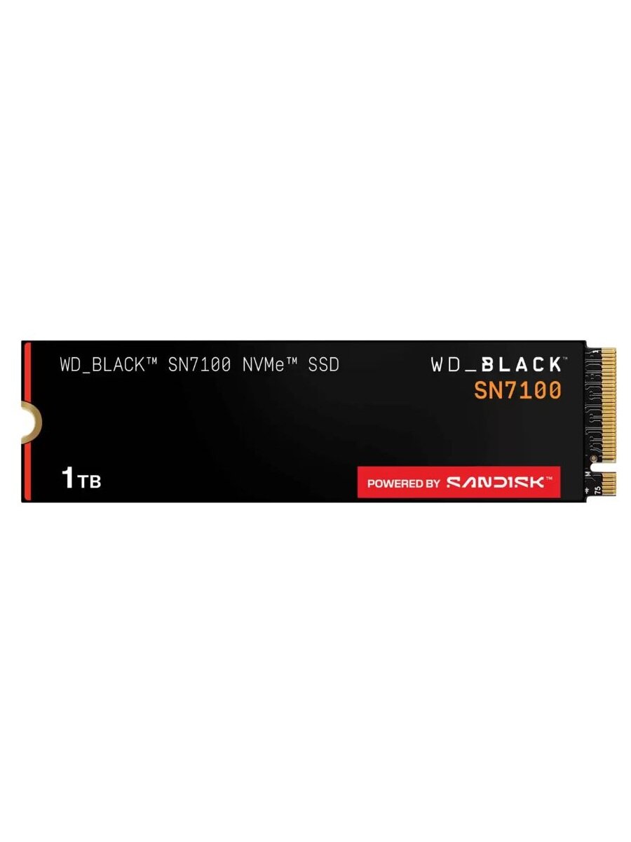 Накопитель SSD Western Digital SN7100 М.2 2280, 1024ГБ, 3 бит TLC, TLC 3D NAND, TLC, PCIe 4.0 x4