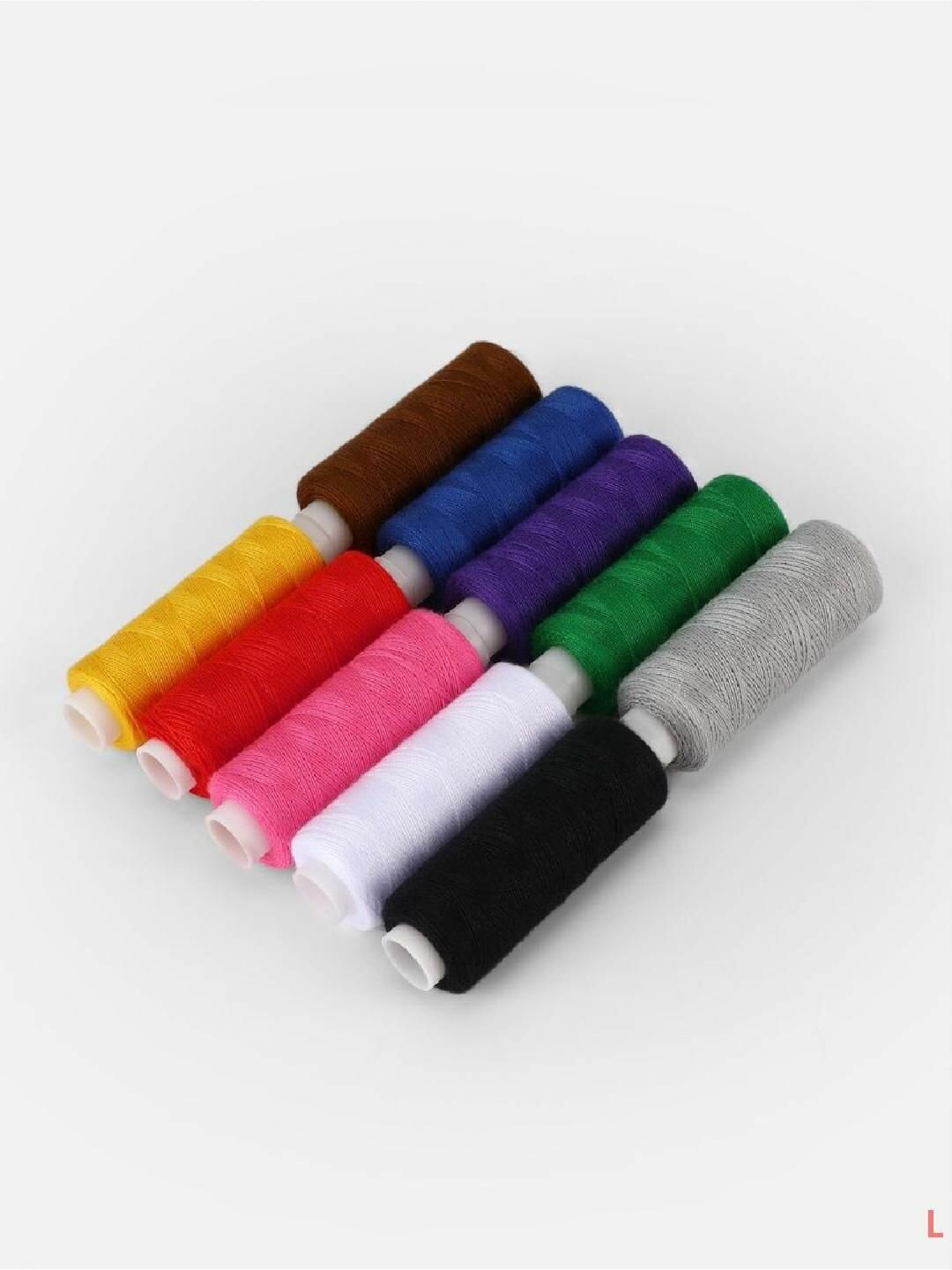 Набор цветных швейных ниток Радуга, 10 катушек по 200 м, прочные мулине для вышивки и рукоделия, яркая палитра для творческих проектов