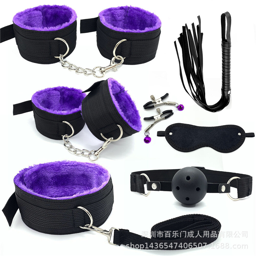Устройство для пыток SM, набор из 7, 10, 26 ленточных переплетов, комбинация креплений для анальной пробки, секс-товары для пар,