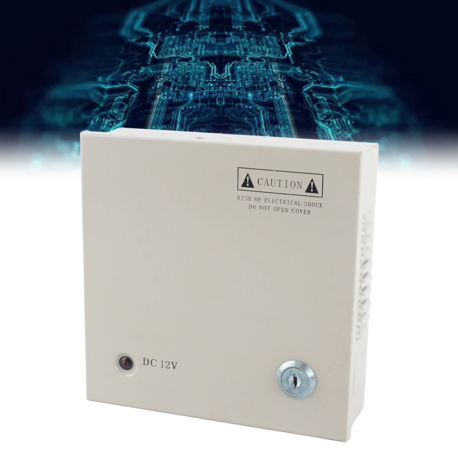 4-канальный источник питания для видеонаблюдения 12 В, предохранитель 3 А, источник питания для телевизора замкнутой цепи с металлическим замком коробки 110 В 220 В