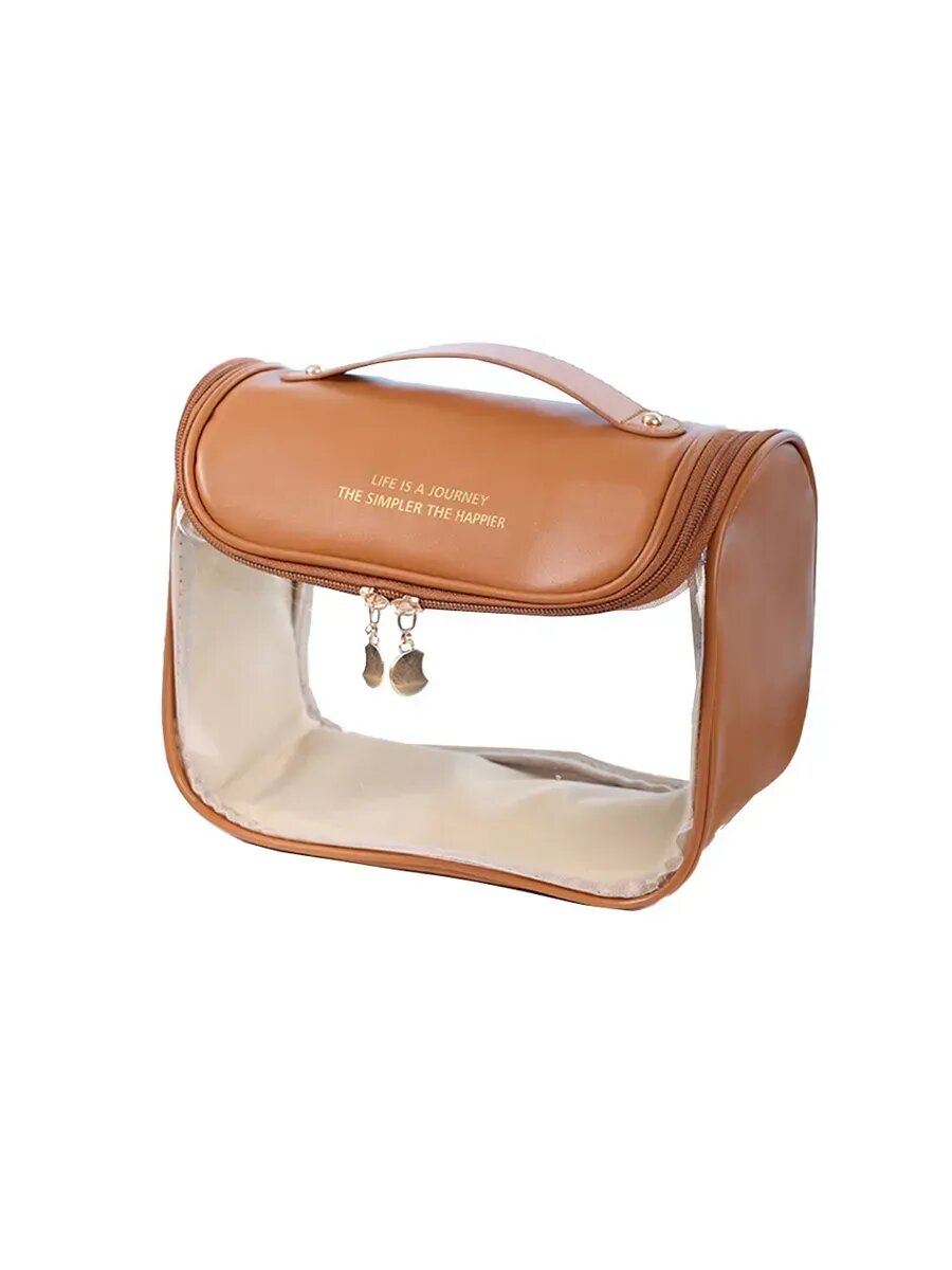 PVC Makeup Bags Portable with Hook Cosmetic Bag for Holiday