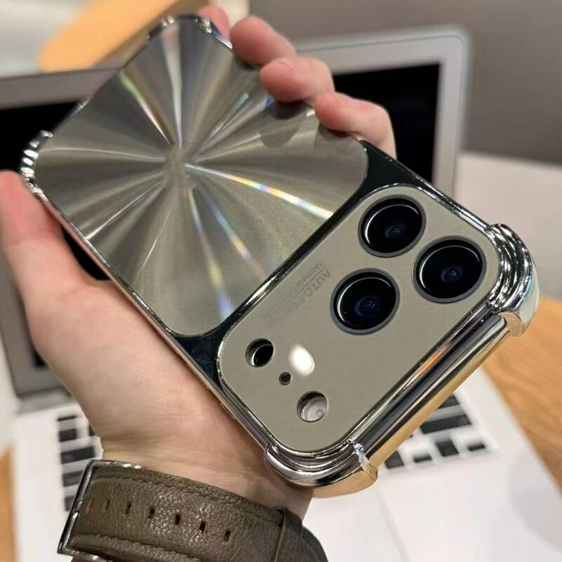 Серебряный чехол для iPhone 17Pro, Aurora