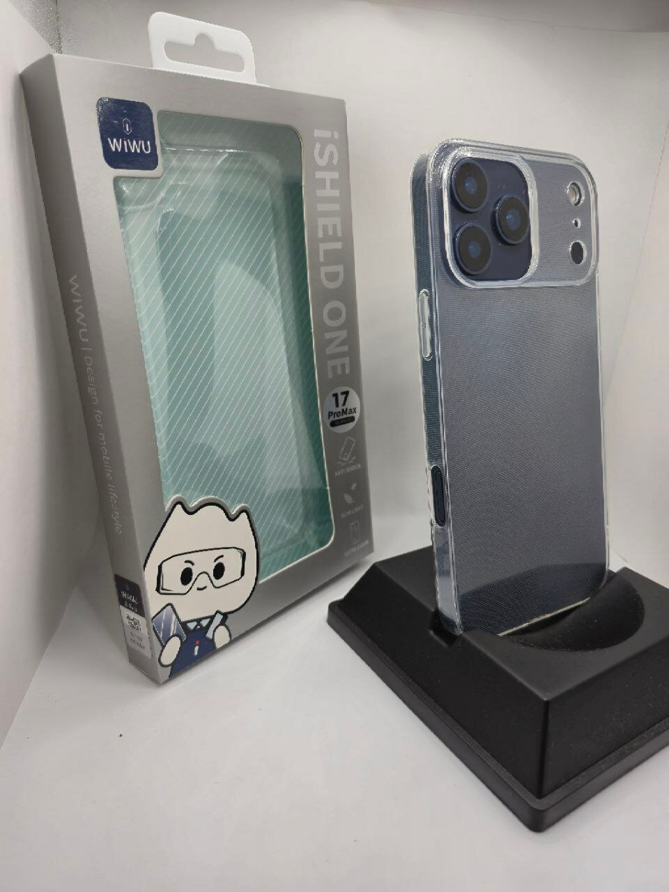 Чехол WiWU iShield, для iPhone 17 Pro Max, ультратонкий, прозрачный