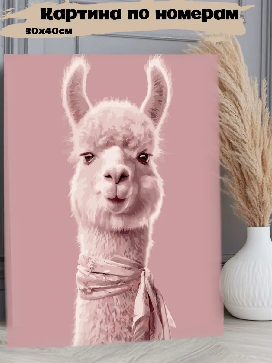 Картина по номерам альпака