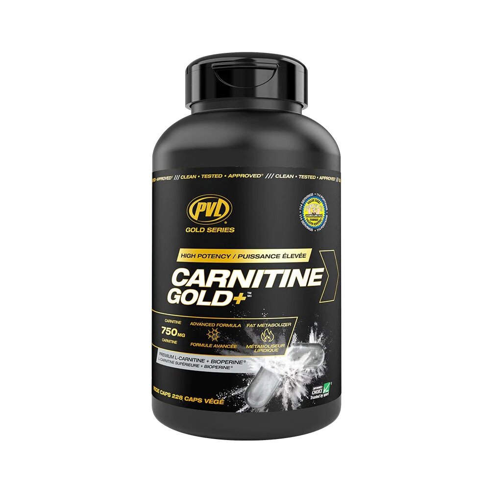 Л-Карнитин PVL Carnitine Gold+, 228 капсул вегетарианских