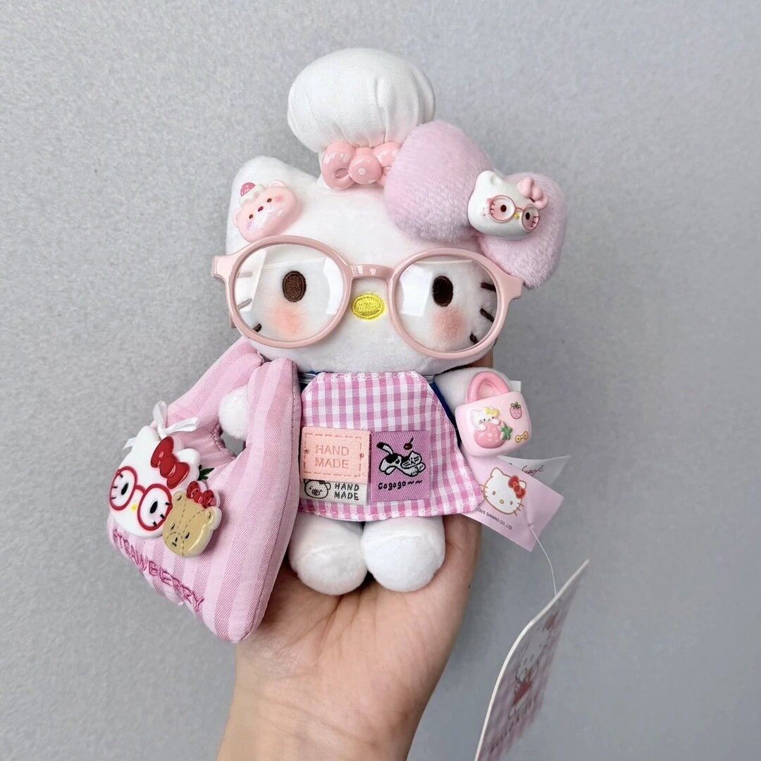 [Аутентичный] Подвеска для ключей Chef Kitty, милый плюшевый кукла, креативный подарок для лучшего друга