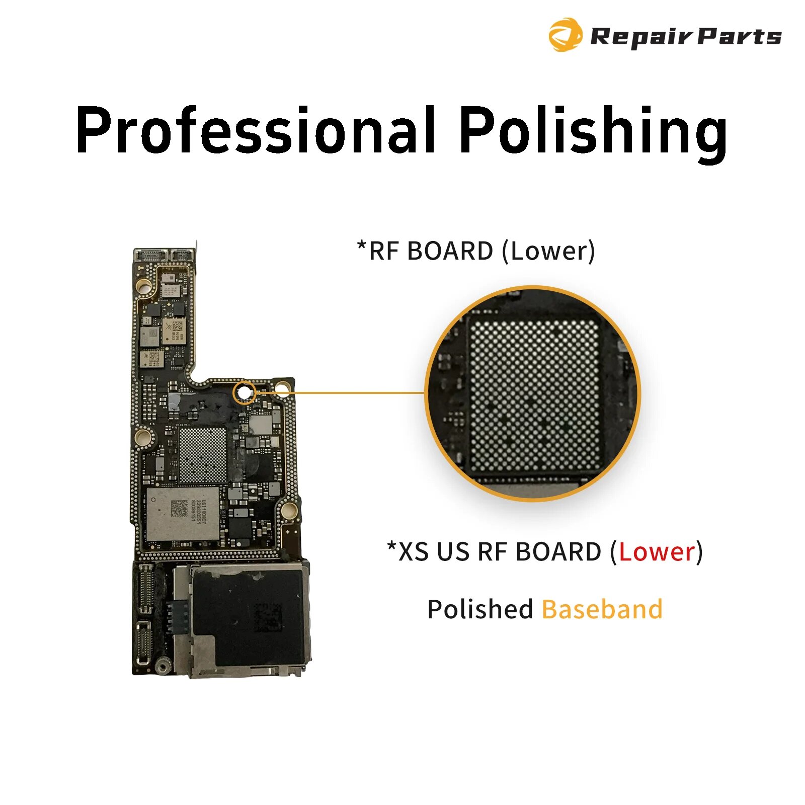 Материнская плата CUT с ЧПУ для iPhone XR X XS Max, логическая плата сигнала, полированная плата AP Up, процессор, RF Baseband, нижняя версия США, ЕС, без платы Nand