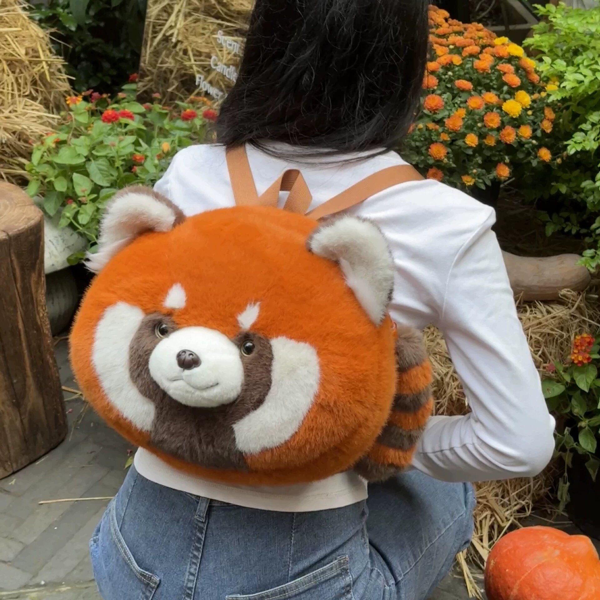 Аутентичный сувенир Sichuan Panda, рюкзак с имитацией мягкой панды, рюкзак Beibei на спине, основа панды в том же стиле