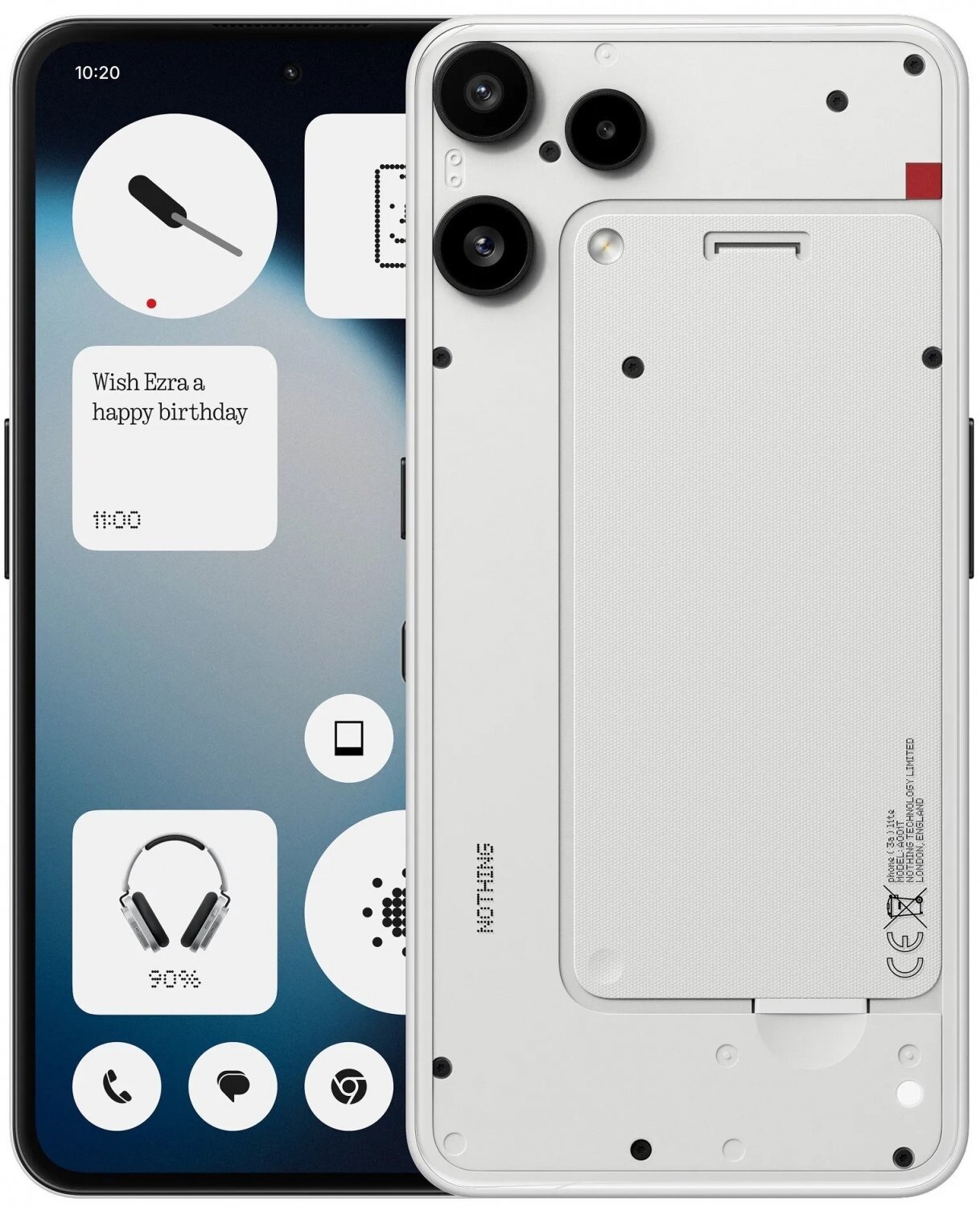 Смартфон Nothing phone (3a) Lite 8/256 ГБ, Dual nano SIM, Белый | White