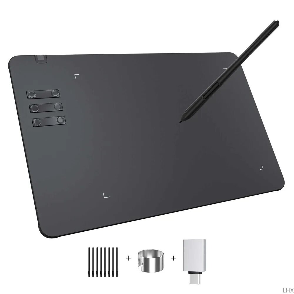 Графический планшет графический планшет для рисования/графического планшета для компьютера/графические планшеты для телефона для пк, формат A6, черный