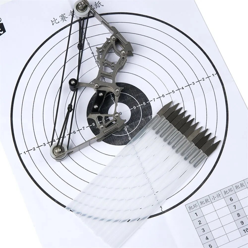 5 фунтов Составной мини-лук, игрушечный спортивный лук, дальность 15-20 м, в комплекте 12 стрел