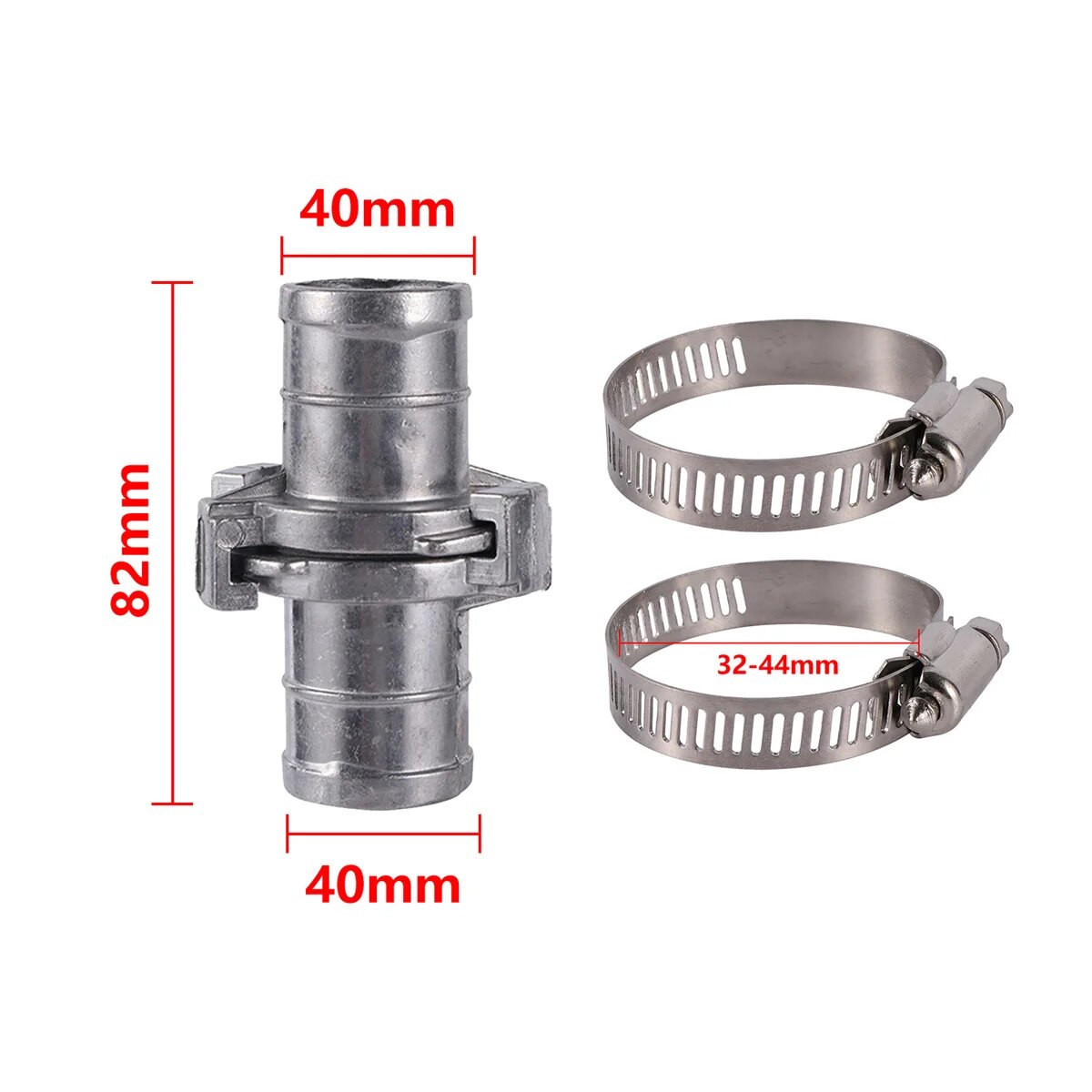 Быстросъемный фитинг для водопроводной трубы 1', 1.5', 2' 1.5 Inch Clip-Joint, 5Pcs