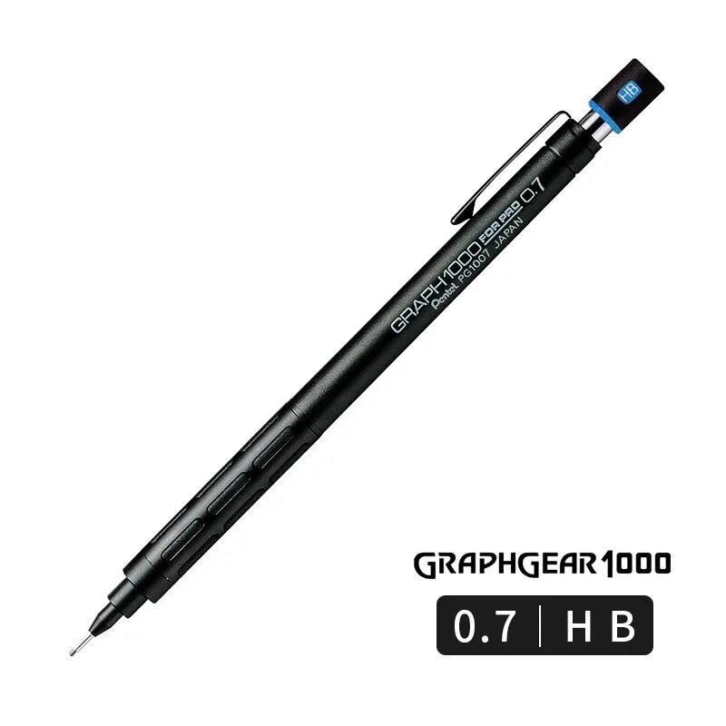 Механический карандаш Pentel GRAPH PG 1000 черный 0,3 мм 0.7mm
