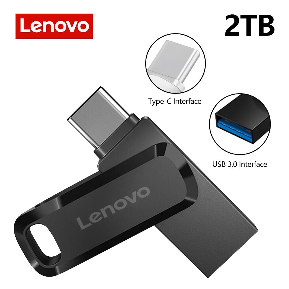 Lenovo 2TB металлический флэш-накопитель USB3.0 2TB