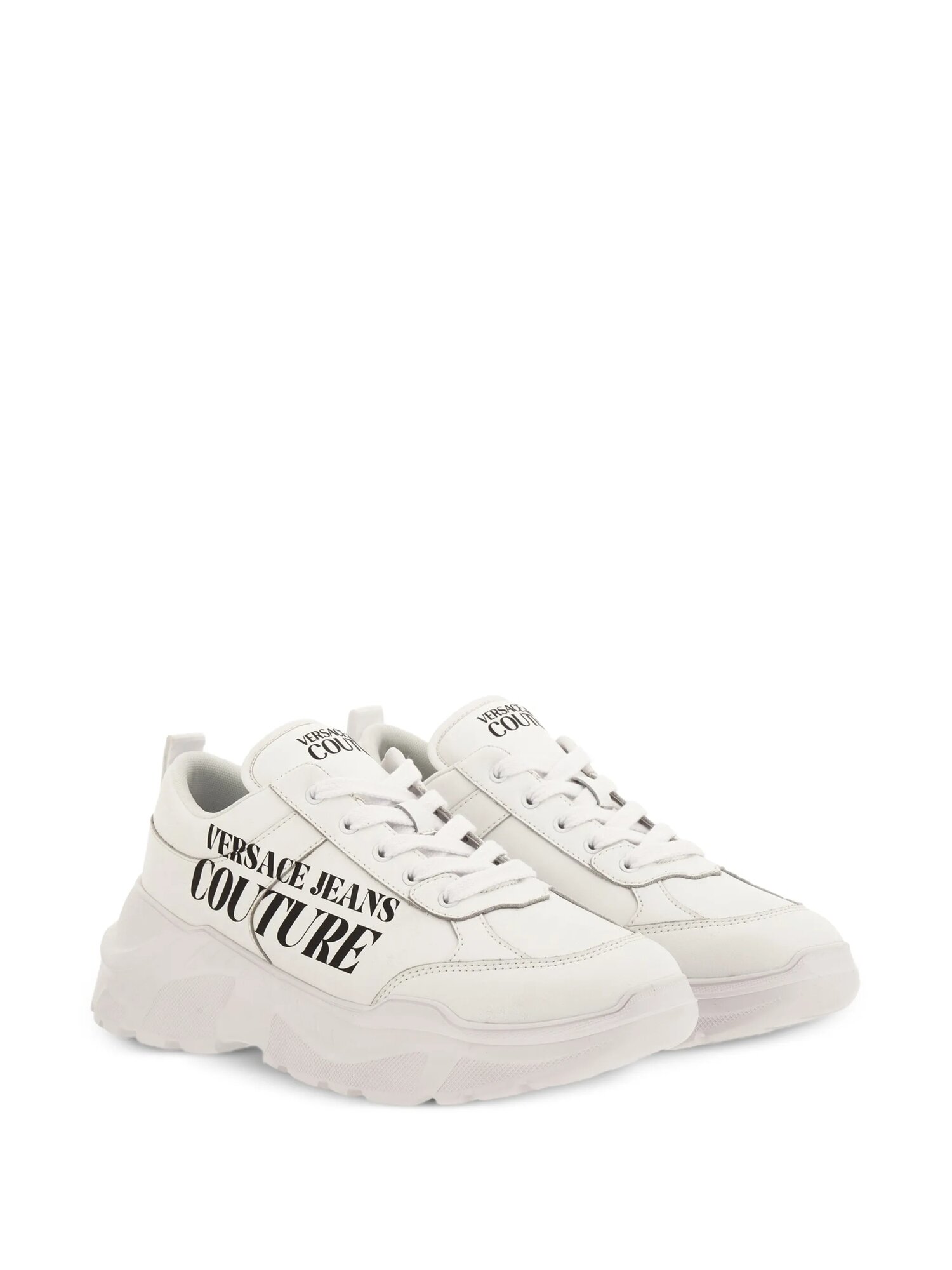 Кроссовки Versace Jeans Couture Speedtrack, размер 45, бежевый/белый — фото 1