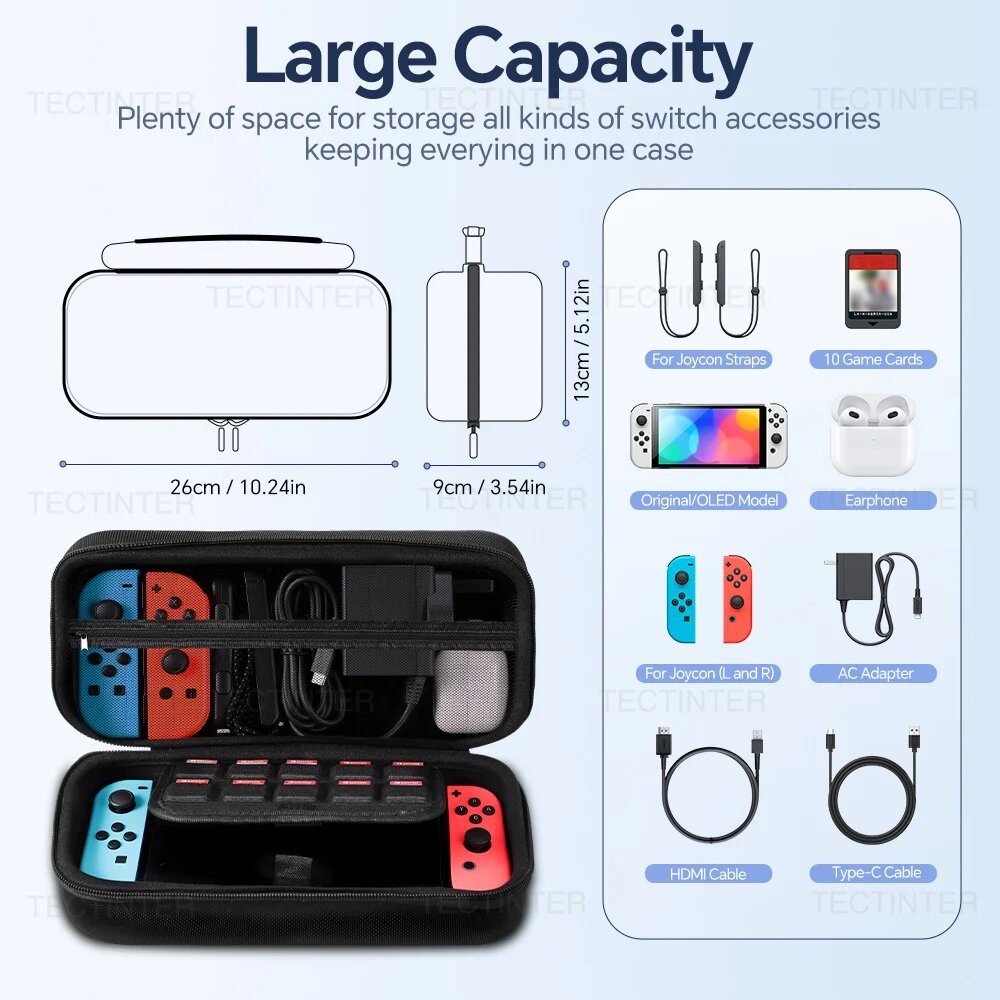 TECTINTER Сумка для Nintendo Switch и Switch OLED — фото 1
