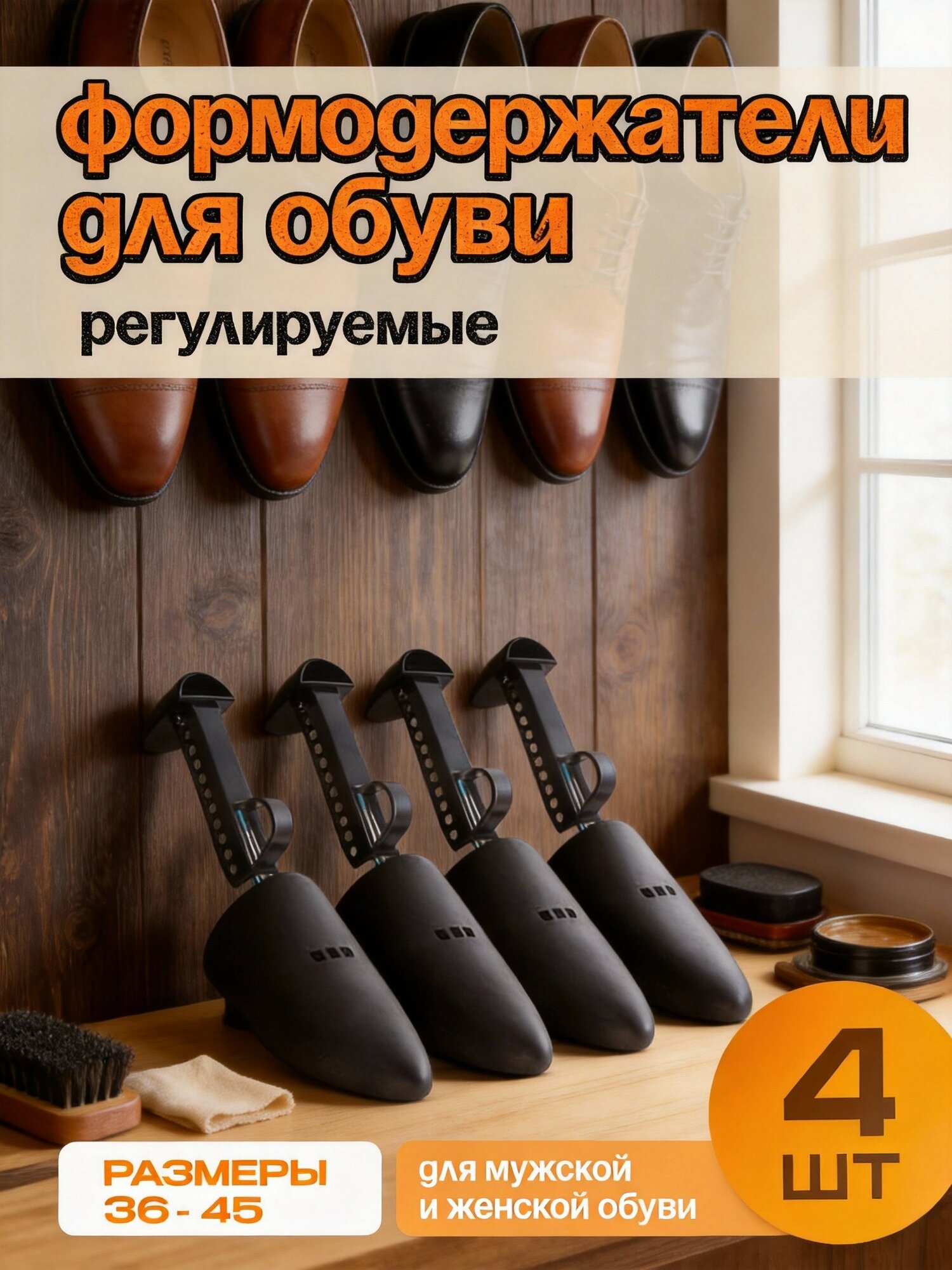 Колодки для обуви, регулируемые пластиковые формодержатели для хранения и защиты формы размера 36-45