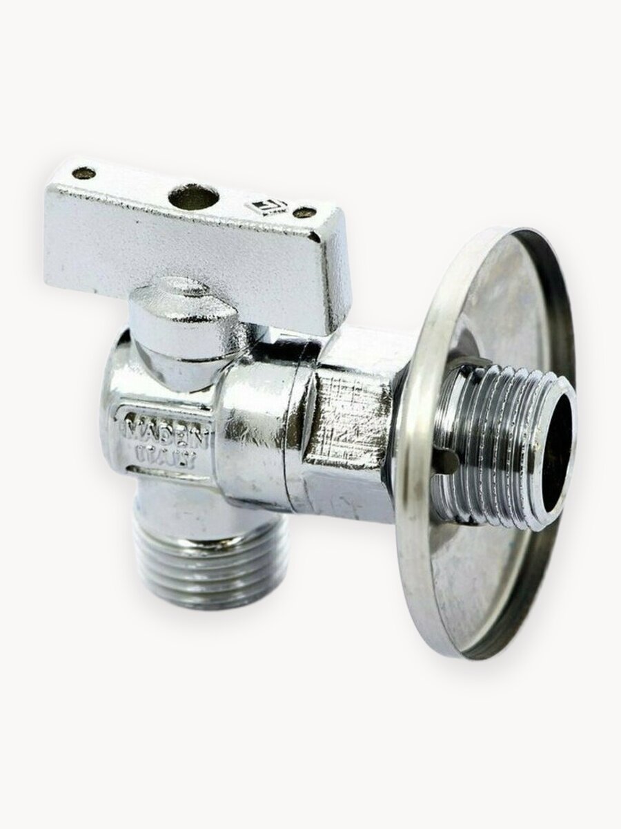 Кран шаровой угловой Bugatti Miami 08830001, латунь 1/2"x1/2"