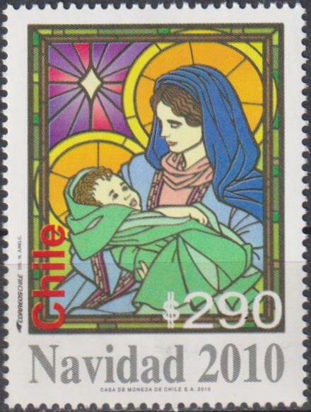 Почтовые марки Чили 2010г. "Рождество" Рождество MNH