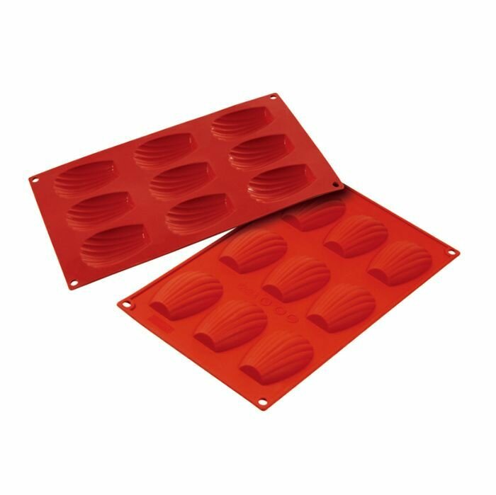 Форма силиконовая "Ракушка" 9 ячеек d-7х4,6см h-1см 30х17,5см