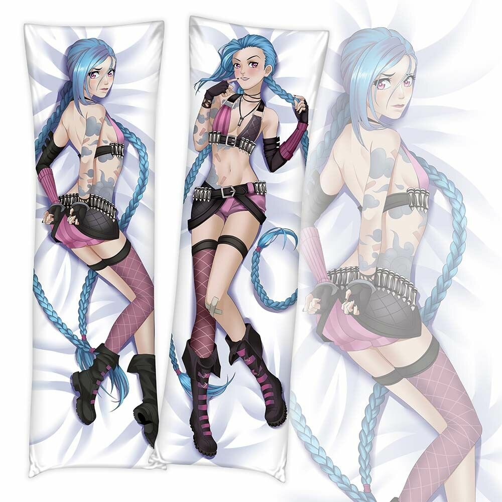 Дакимакура Джинкс из Лига Легенд арт. 0499, 150х50