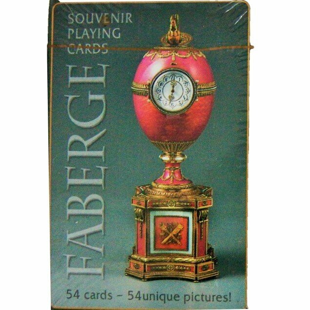Сувенирные игральные карты "Фаберже". Картон. 54 листа.