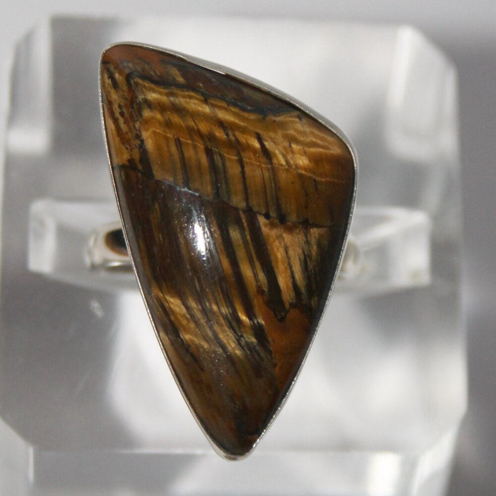 Кольцо, тигровый глаз