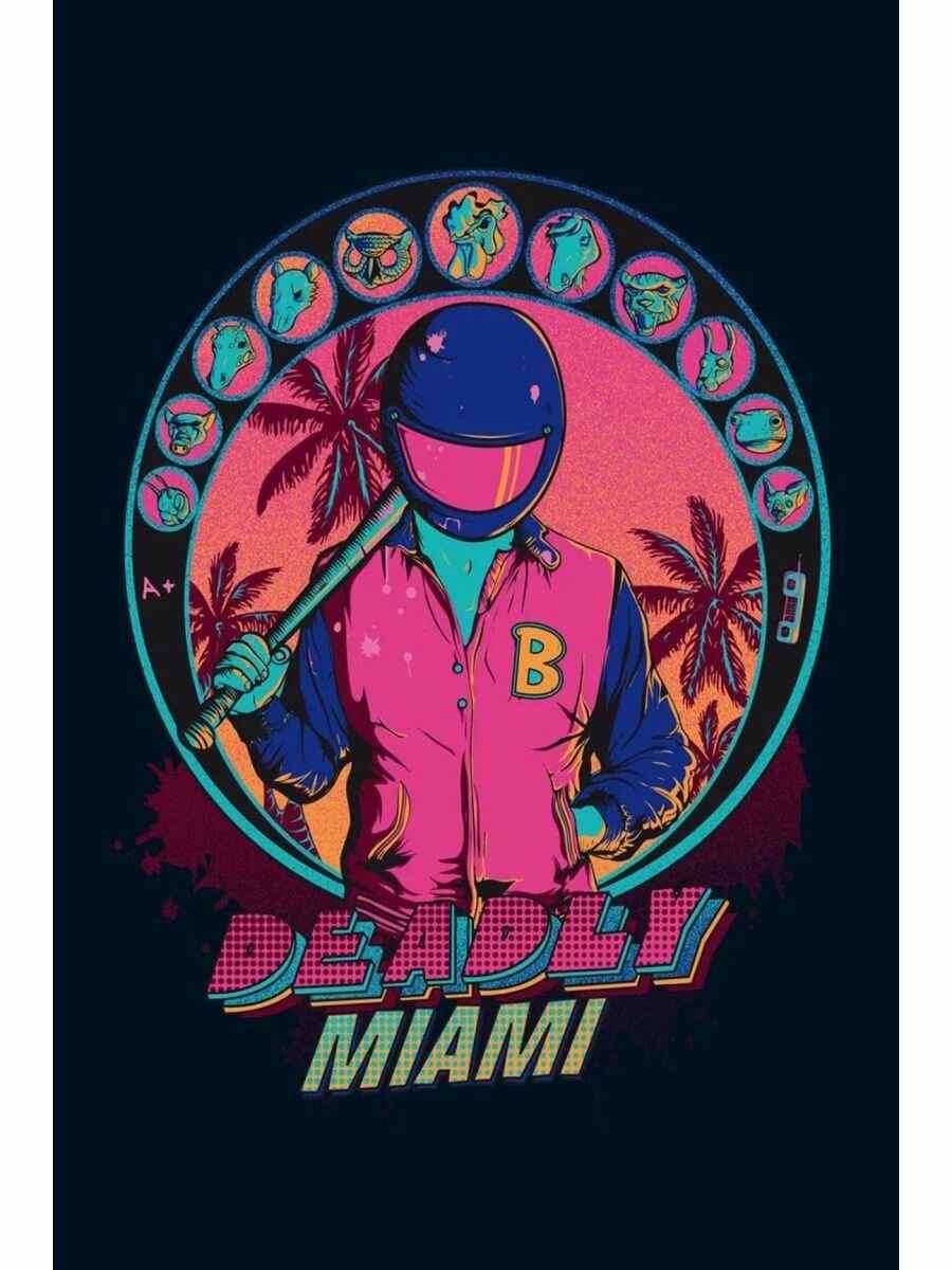 Постер "Retrowave. Deadly Miami"