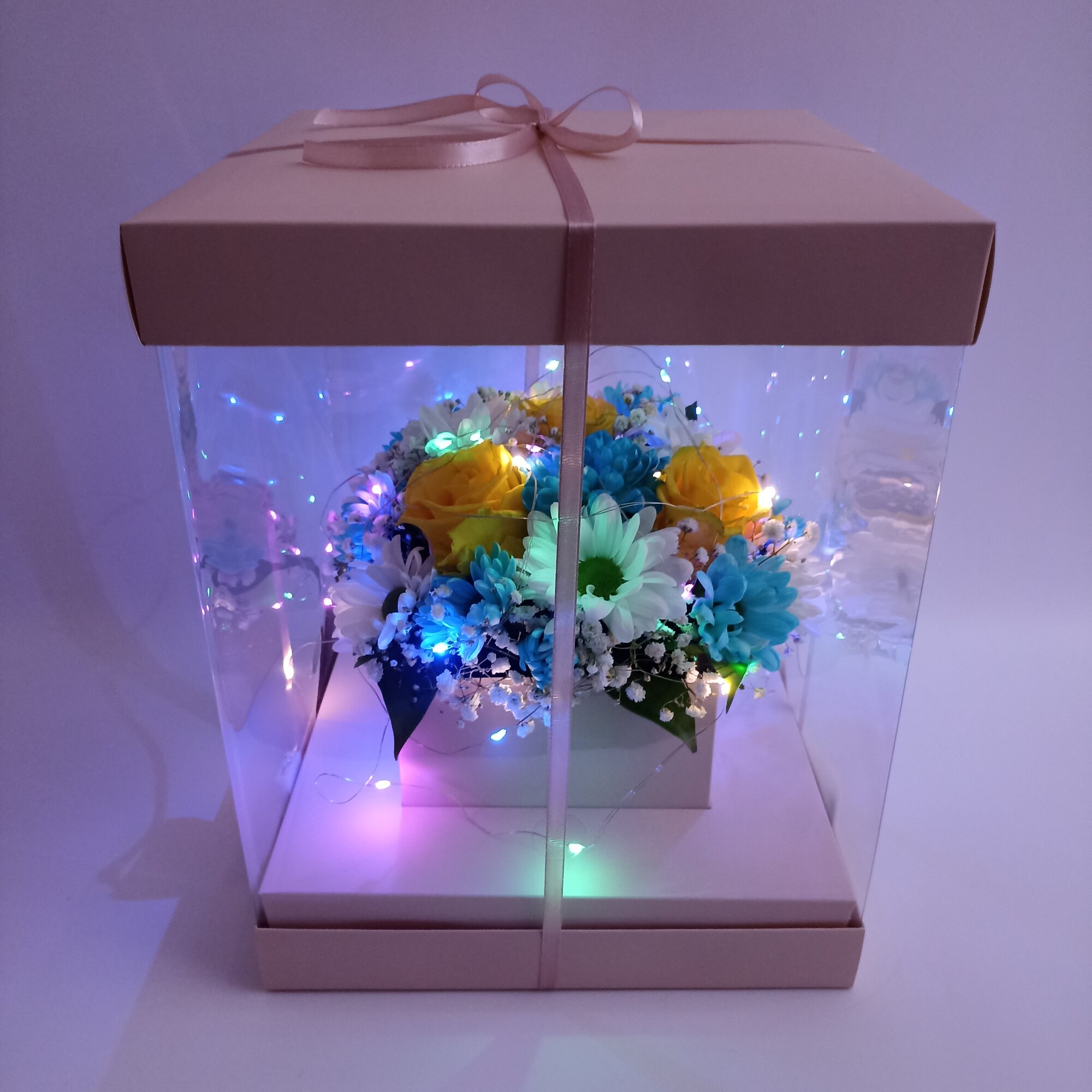 Светящаяся композиция в подарочной коробке "Сказка"