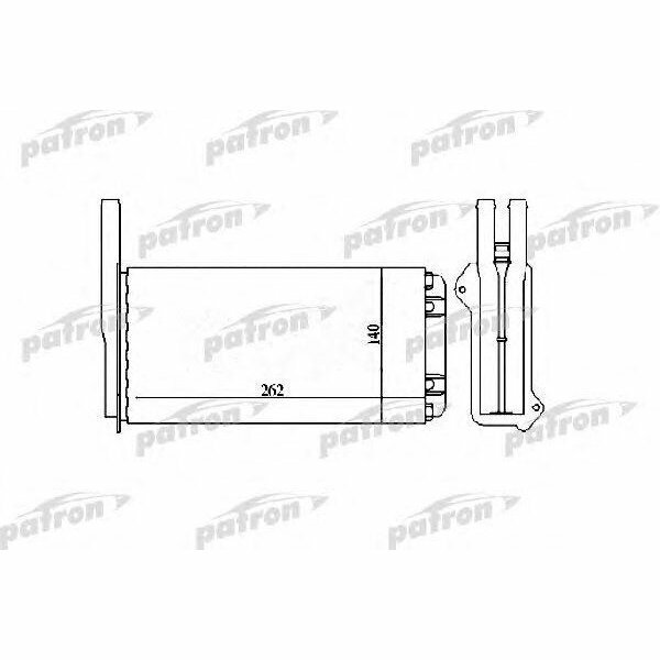 Радиатор отопителя салона для автомобиля, PATRON PRS2034 (1 шт.)