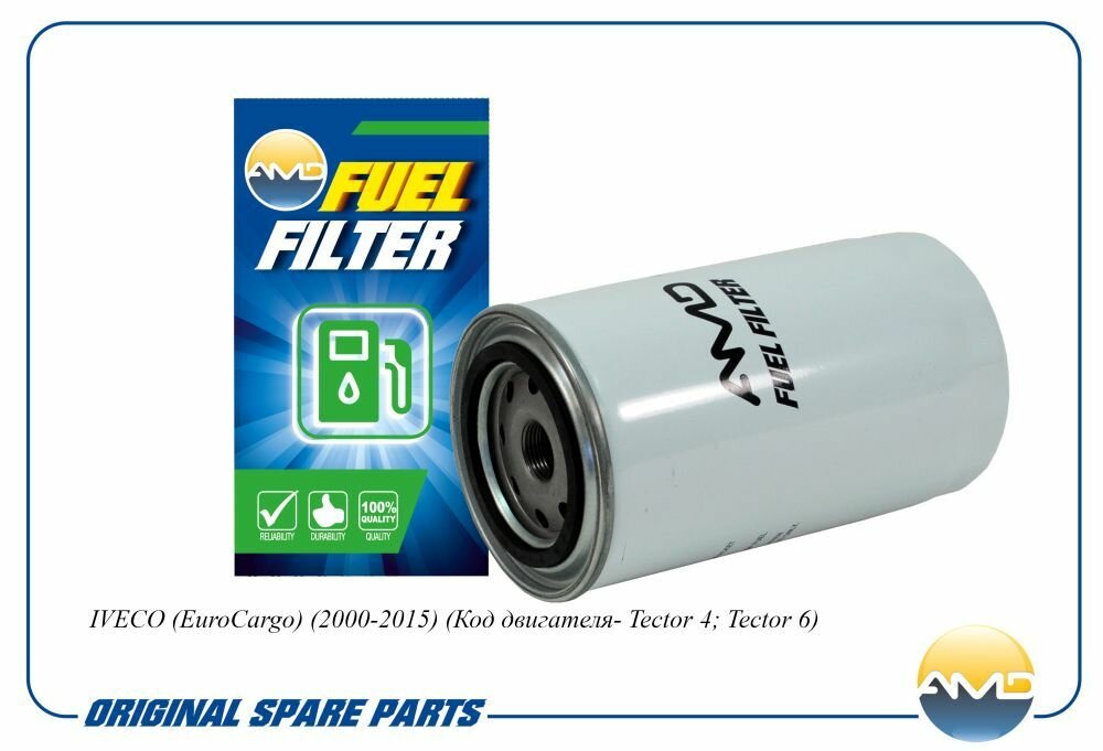 Фильтр топливный AMD FF324 2992241 для IVECO Euro Cargo, OEM-номер WK95021