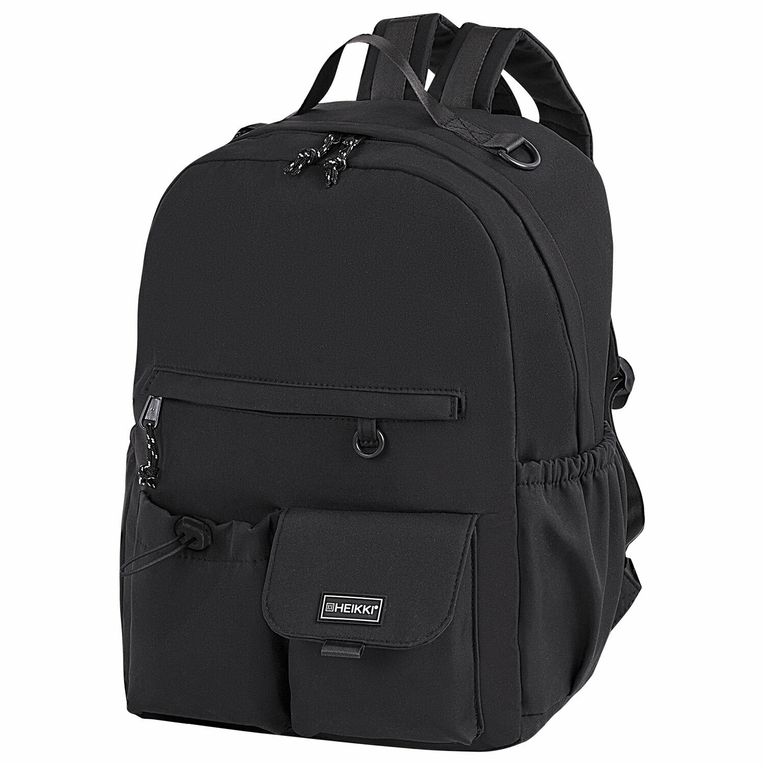 Рюкзак HEIKKI EDITION (хейки) универсальный, 6 карманов, черный, 42х30х14 см, 272540