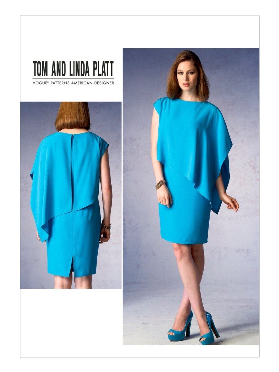 Выкройка VOGUE №1373 Платье праздничное